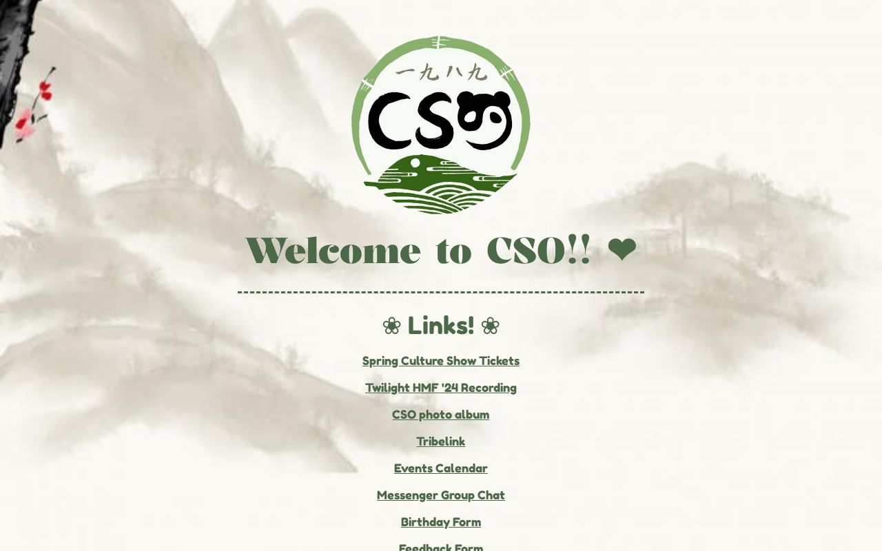 Welcome to CSO!